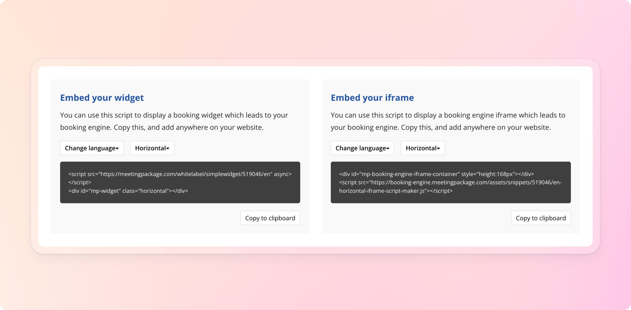How to create a booking engine