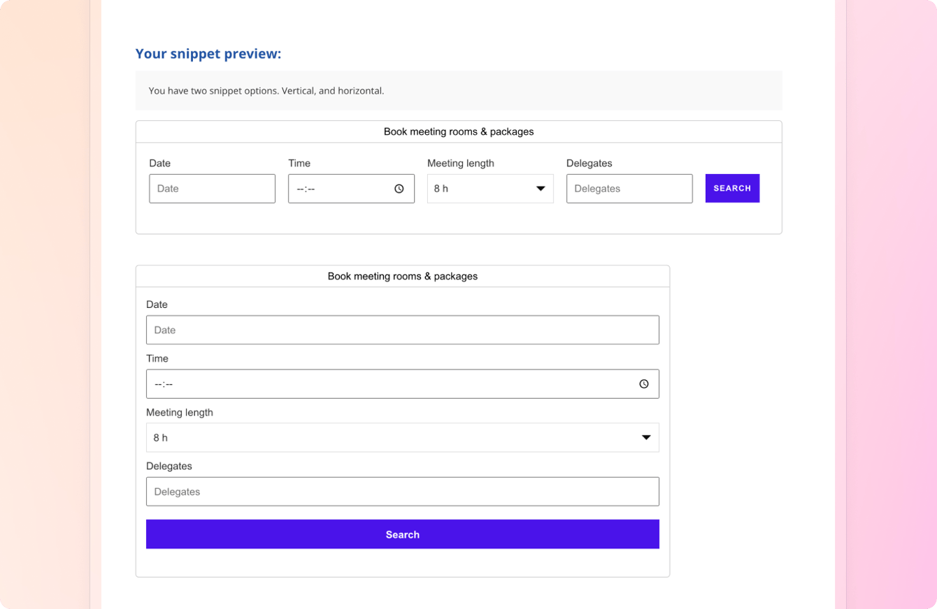 How to create a booking engine